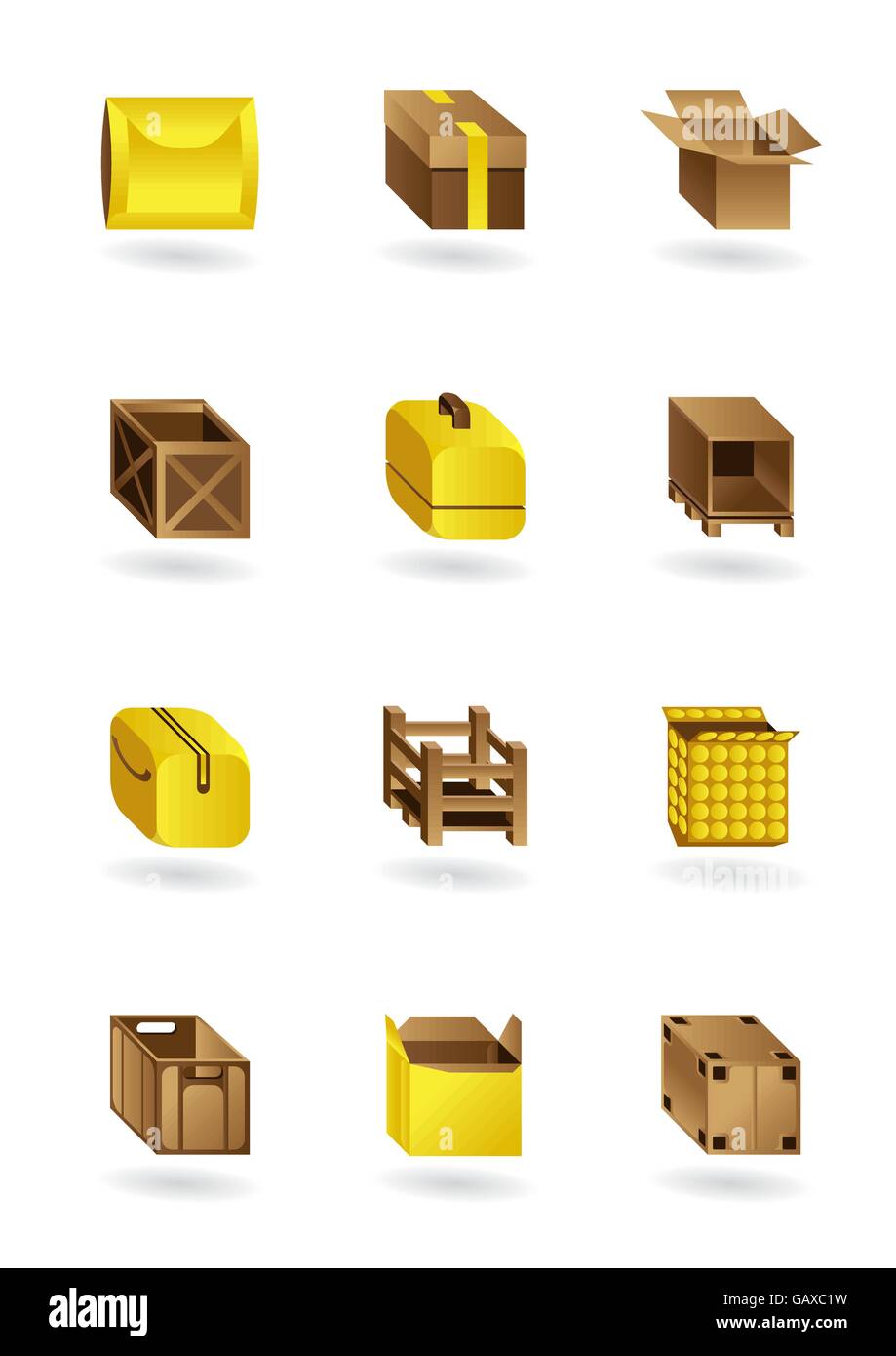 Package icons set - vector illustration Stock Vector Image & Art - Alamy
