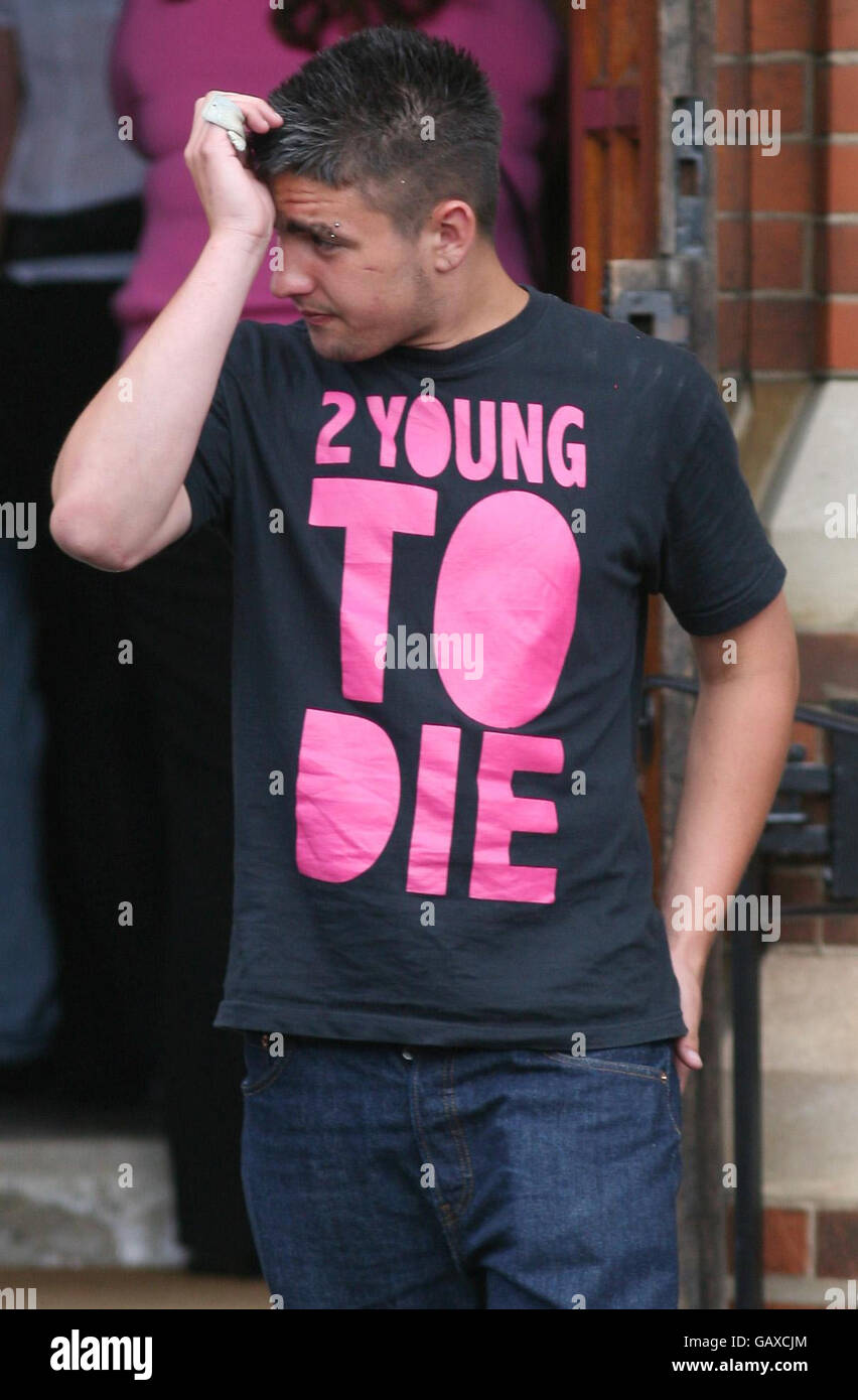 After A Memorial Service For Actor Rob Knox High Resolution Stock ...