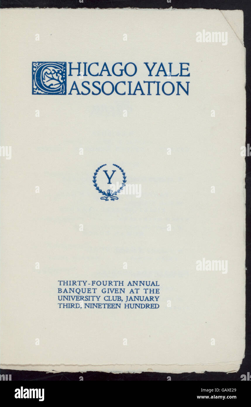 The Chicago Yale Association's 34th annual banquet took place at the ...