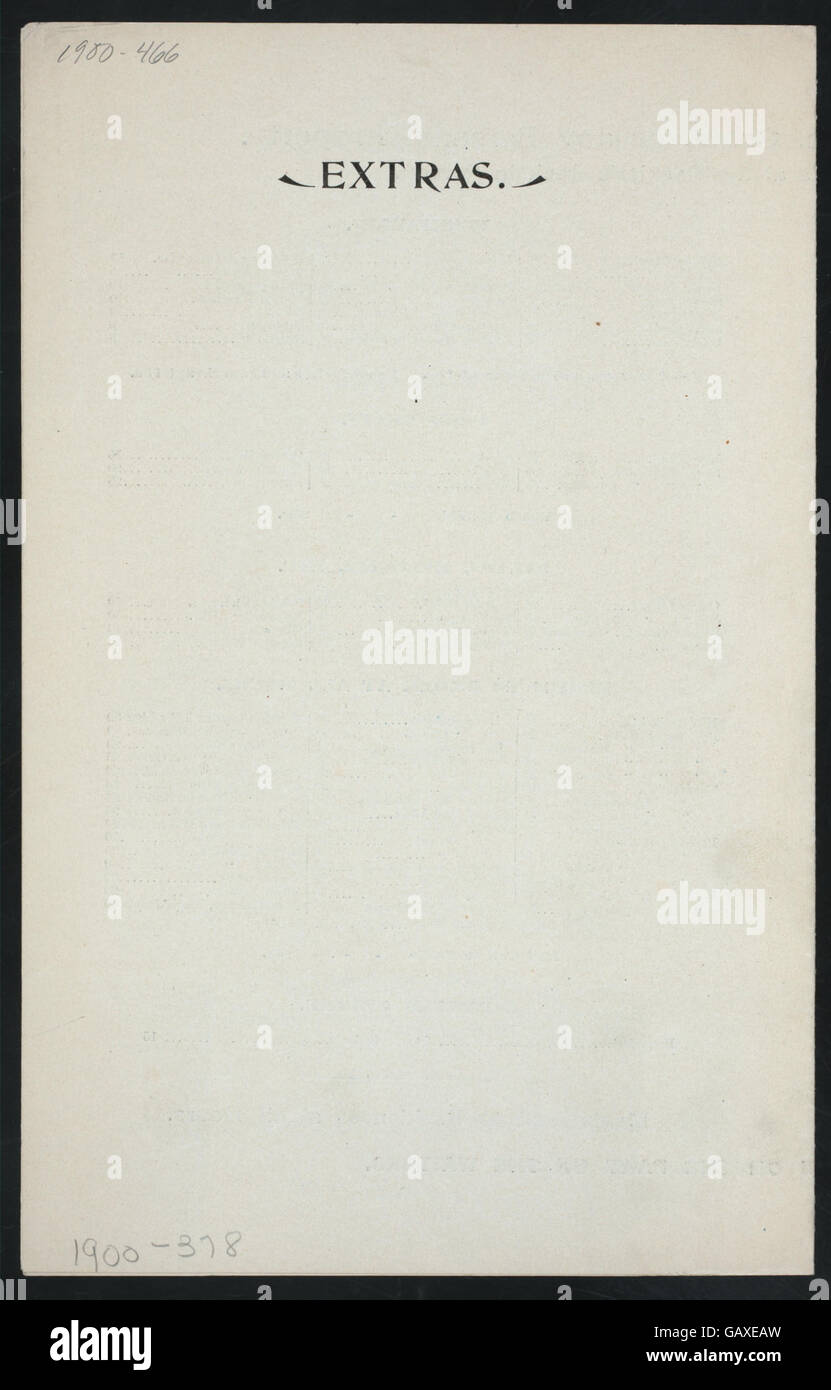 The Bill of Fare for a restaurant located at 127 Fourth Avenue, New ...