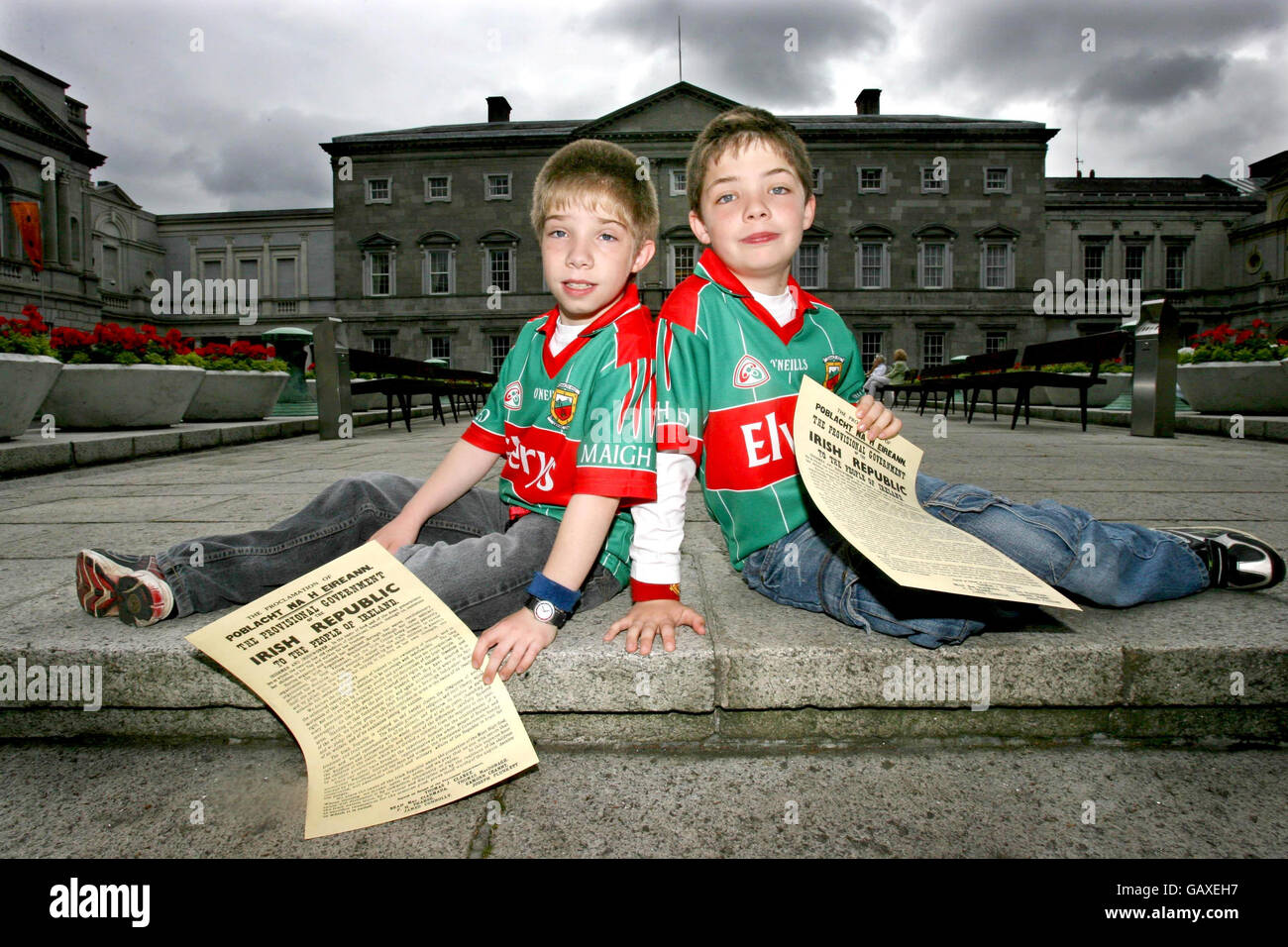 Brothers Michael Walsh and James Walsh from Ballina County Mayo enjoy ...