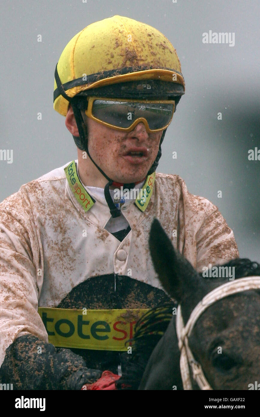 Horse Racing - Southwell Racecourse. Jack Mitchell, Jockey Stock Photo ...