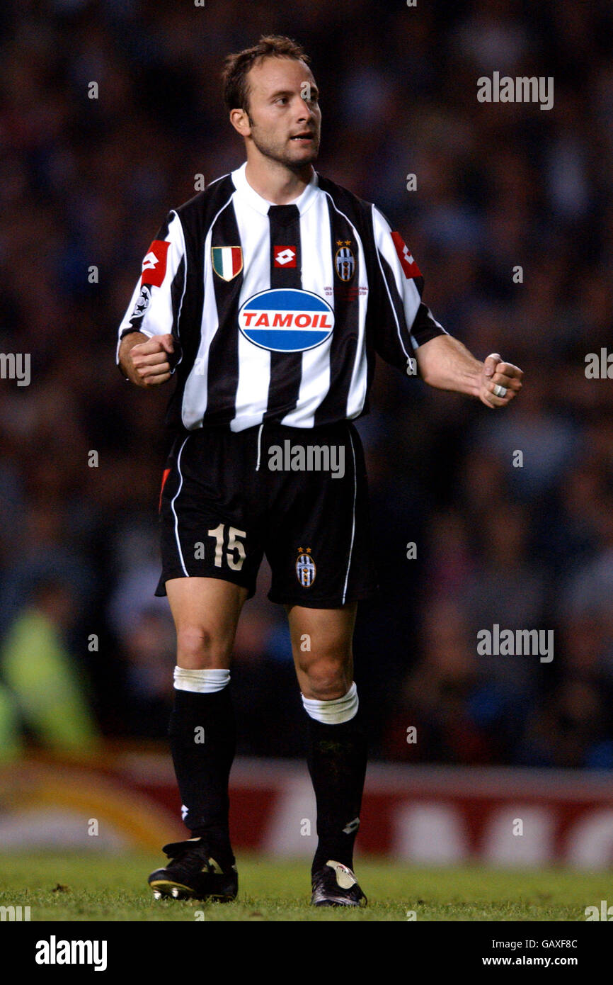 Juventus alessandro birindelli celebrates scoring in the penalty shoot ...