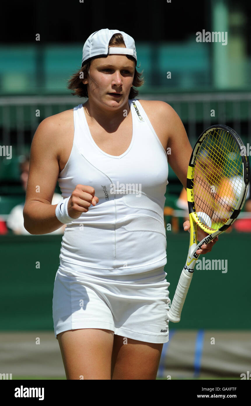 Great Britain's Victoria Brook in her Girls' Singles match during the ...