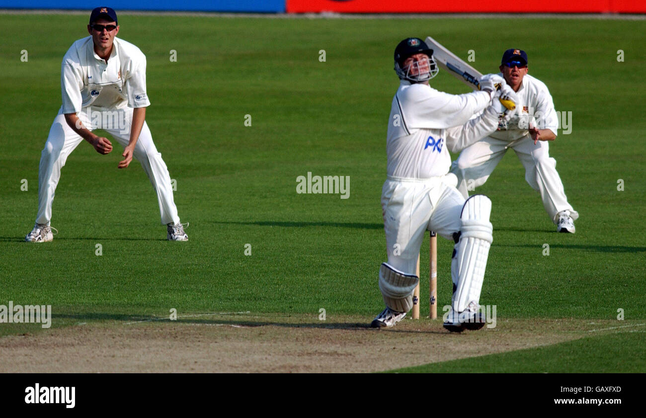 Bowled by essexs scott brant hi-res stock photography and images - Alamy