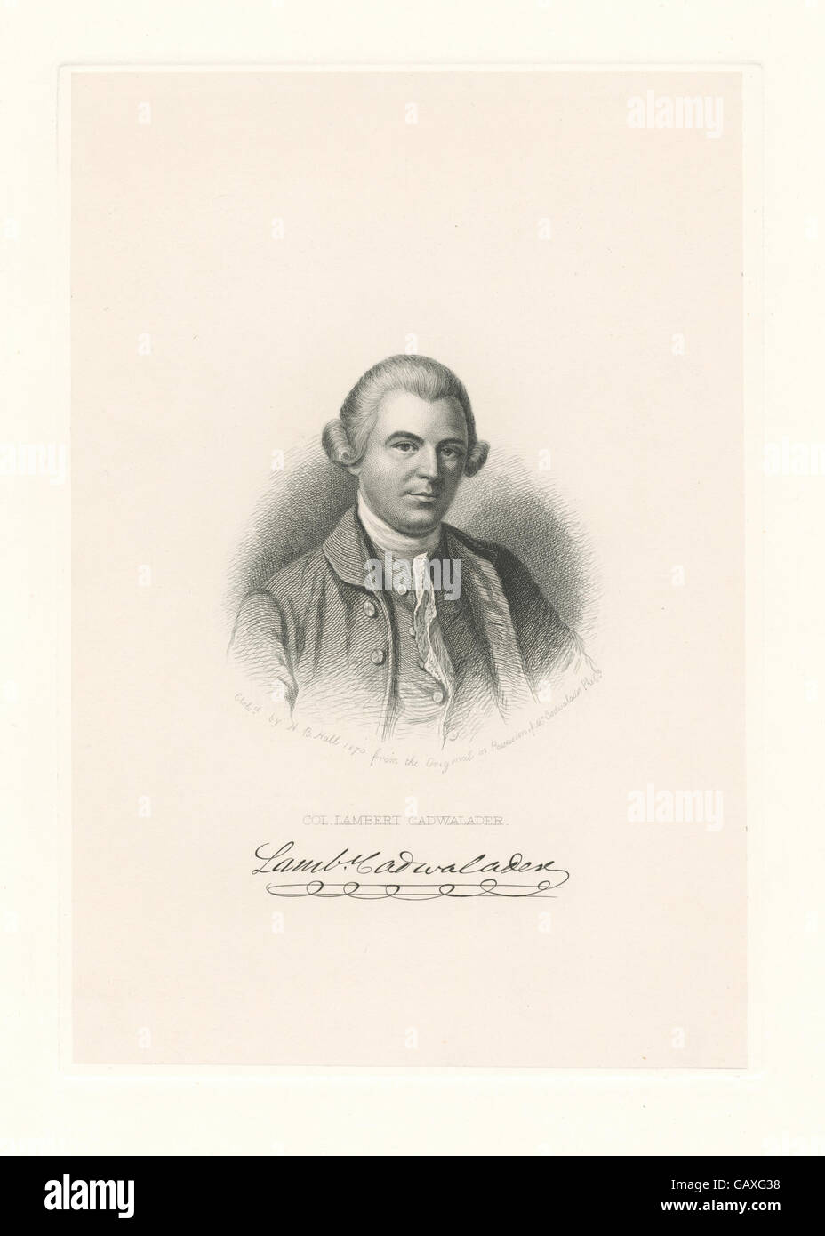 Colonel Lambert Cadwalader was a prominent figure during the American ...