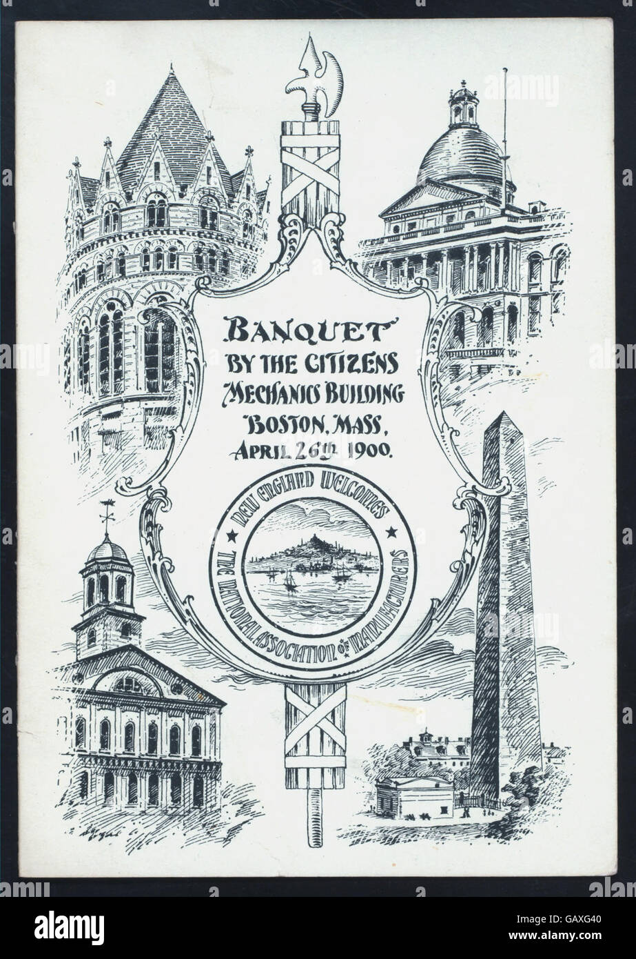 This banquet, held at Mechanics' Hall in Boston, was organized by the ...