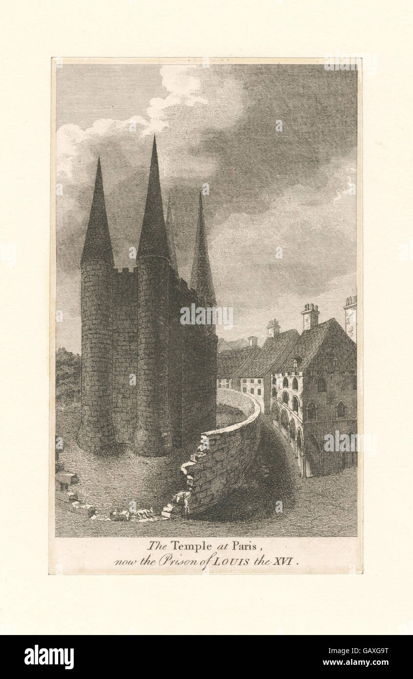The Temple in Paris, originally a royal residence, became the prison ...