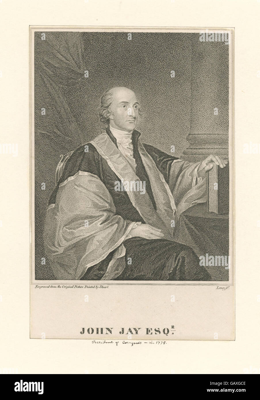 John Jay, an American statesman and Founding Father, known for his role ...