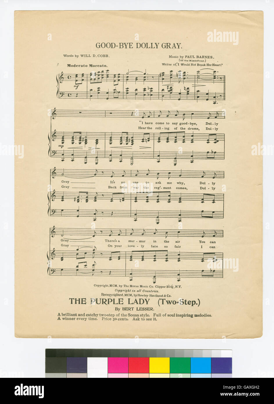 'Good-bye Dolly Gray' is a popular American song from the late 19th ...