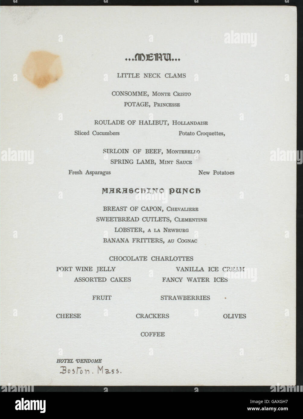 A formal freshman class dinner held by Harvard University at the Hotel ...