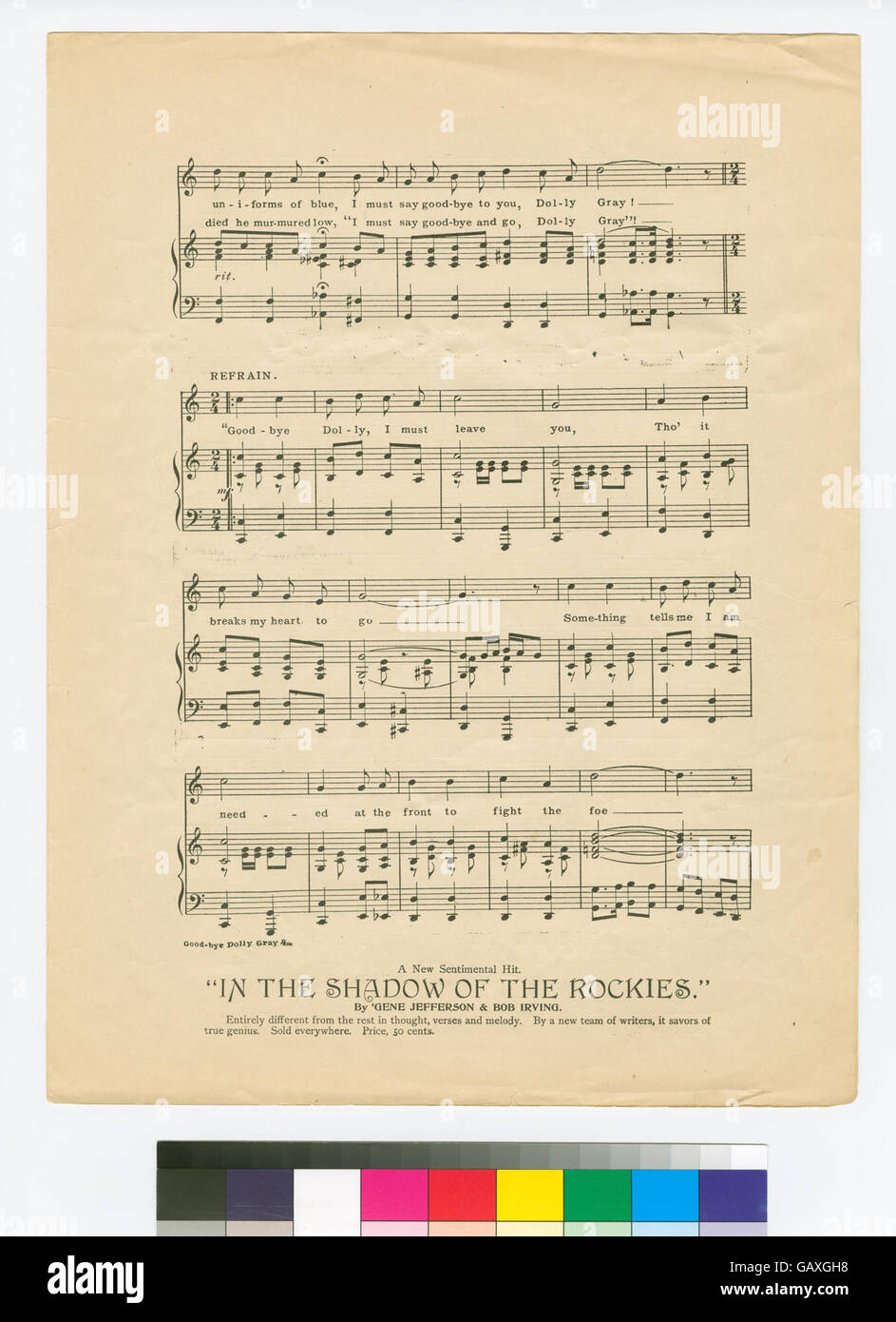 'Good-bye Dolly Gray' is a popular song from the early 20th century ...