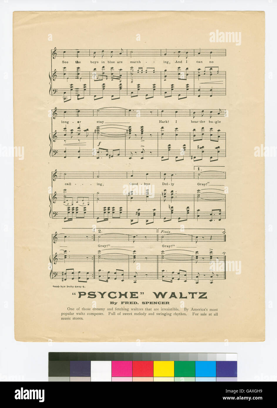 'Good-bye Dolly Gray' is a sentimental song that became popular during ...