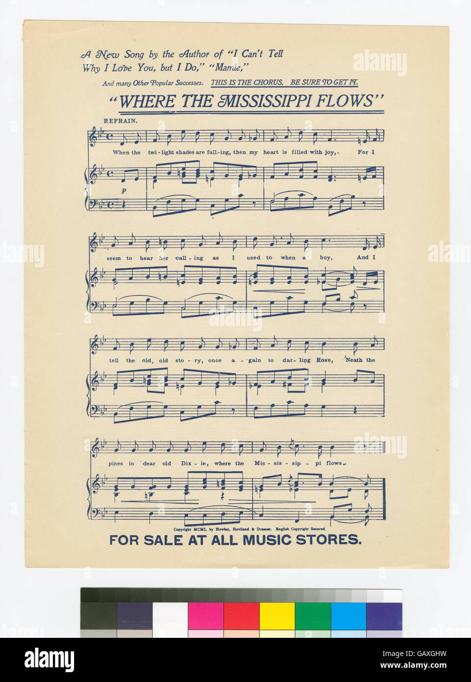 A farewell song or piece, possibly popular in the early 20th century ...