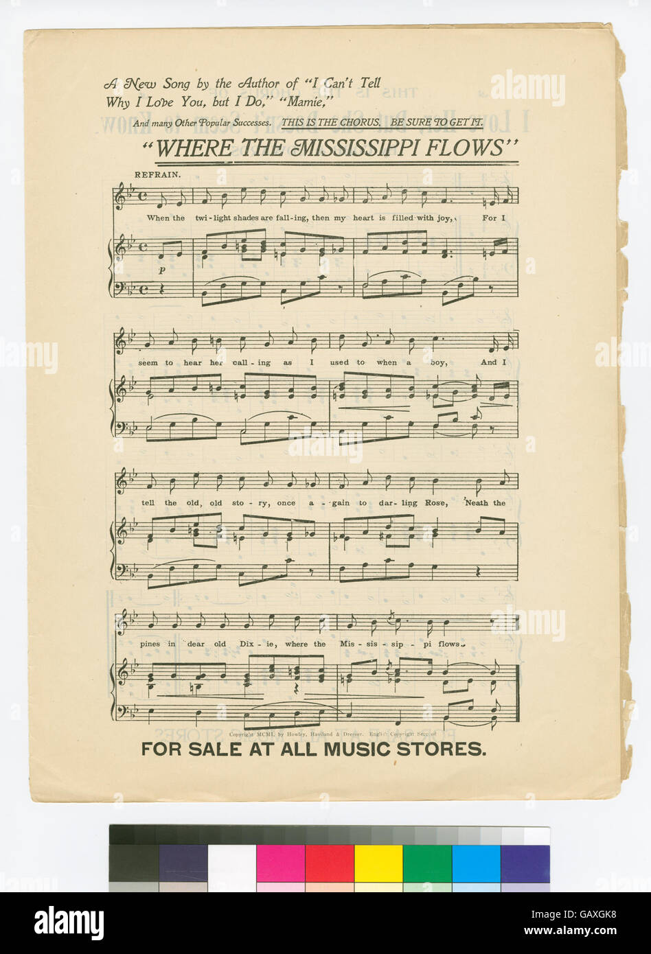 Sheet music cover for the song 'Good-bye Dolly Gray', reflecting early ...