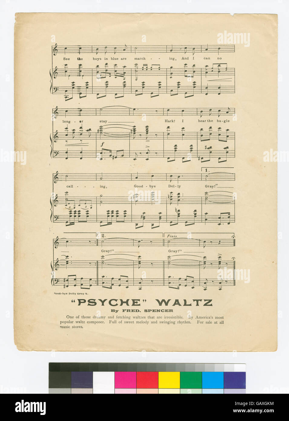 'Good-bye Dolly Gray' is a farewell song expressing the sorrow of ...