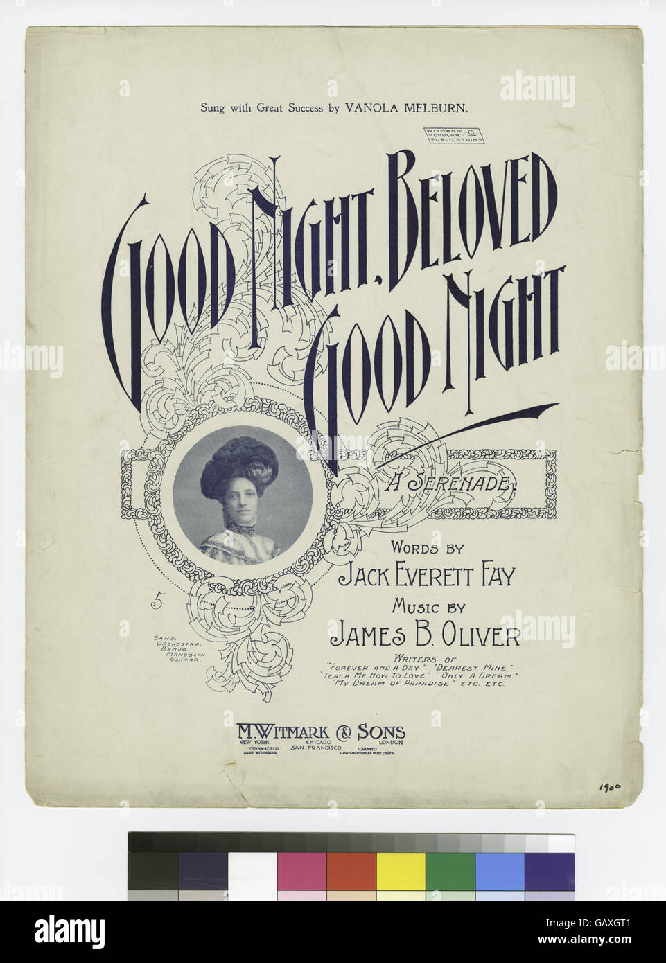 Another reference to the song or poem 'Good-night, beloved, good-night ...