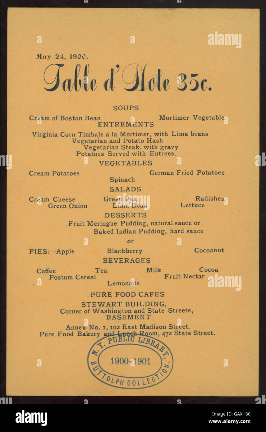 A fixed-price menu offered at Pure Food Cafes, located at 102 East ...