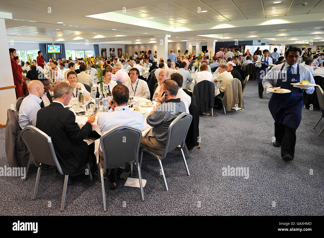 General view of one of the hospitality suites at the Brit Oval Stock ...