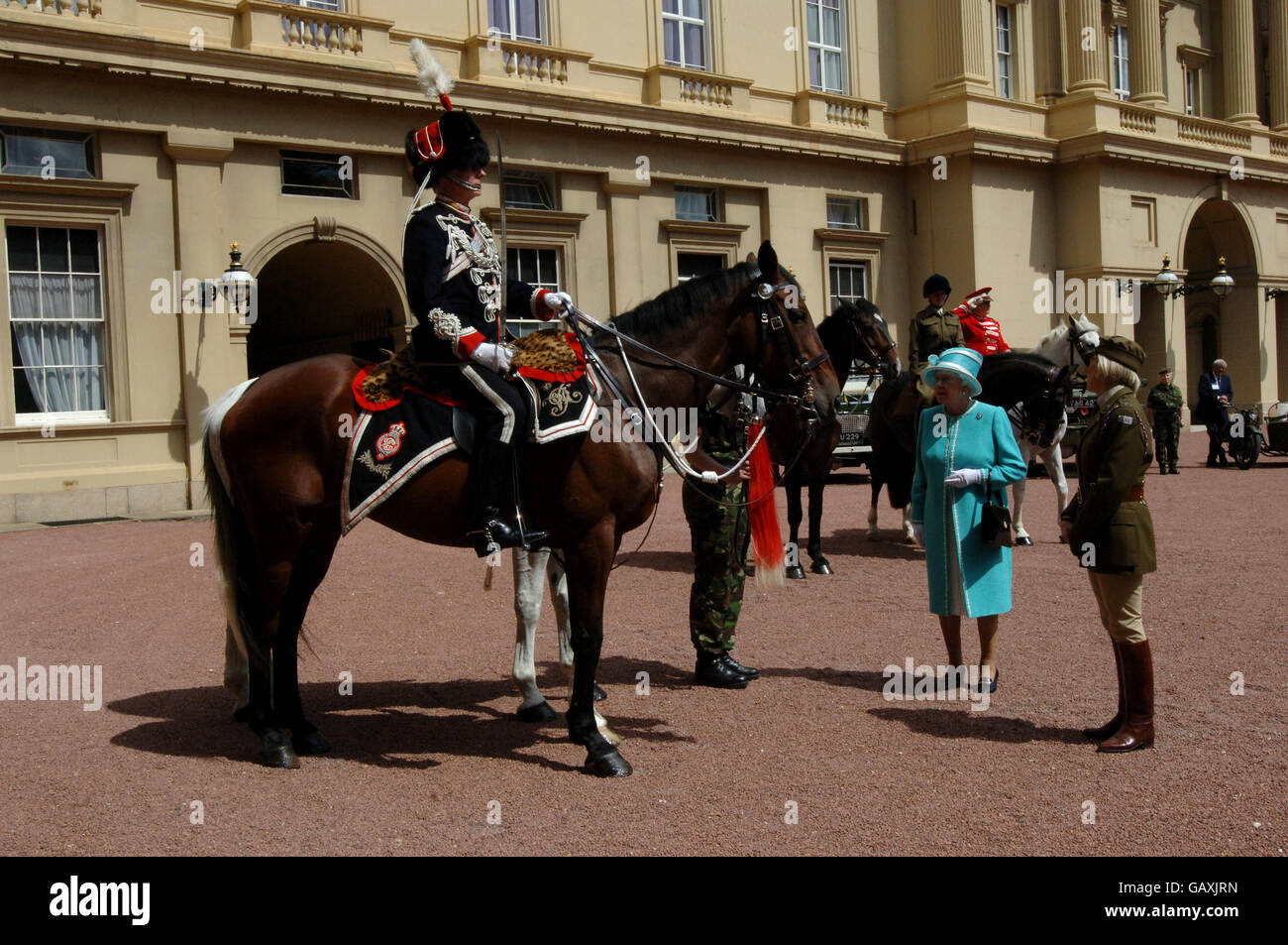 Inspects vintage vehicles used by first aid nursing yeomanry hi-res ...