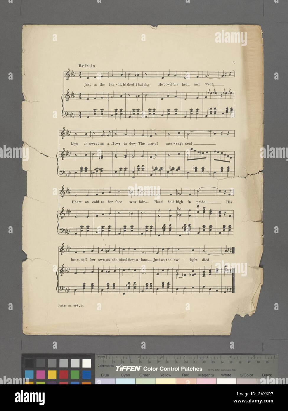 A depiction of the emotional moment 'Just as the Twilight Died ...