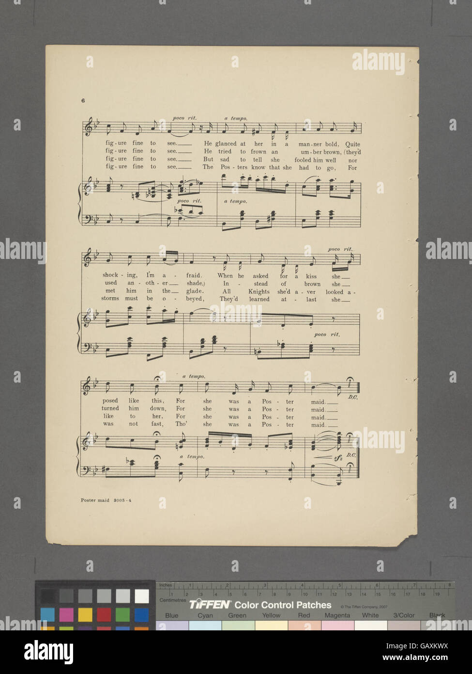 A charming image of a young woman depicted as a poster maid, likely ...