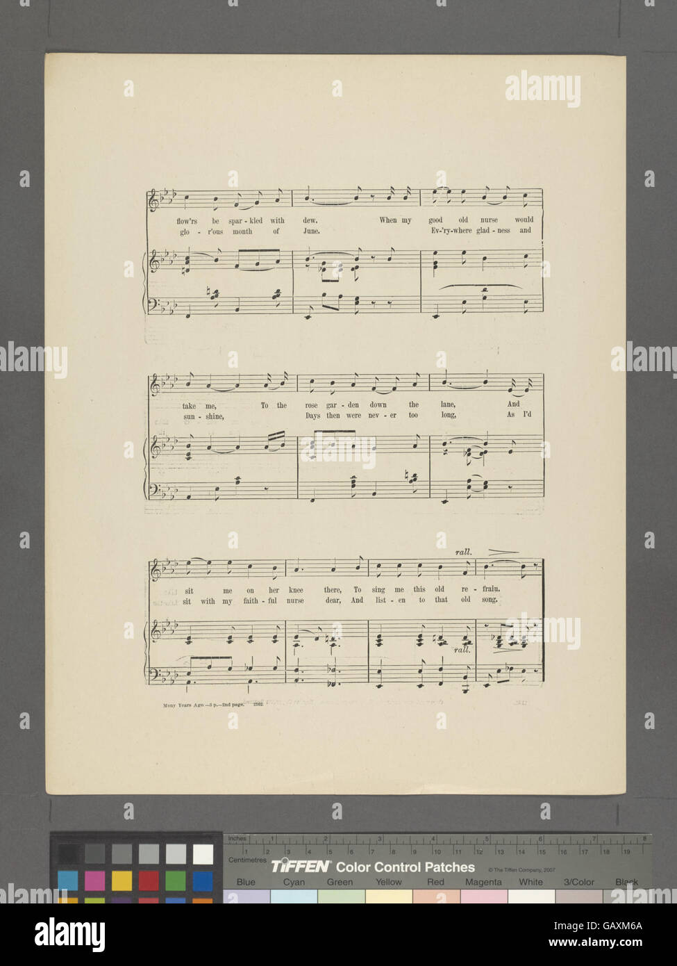Cover illustration from the song 'Many Years Ago', depicting a ...
