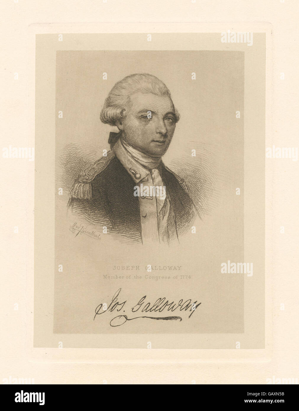 Joseph Galloway, member of the Congress of 1774 ( Hades-280025-EM3338 ...
