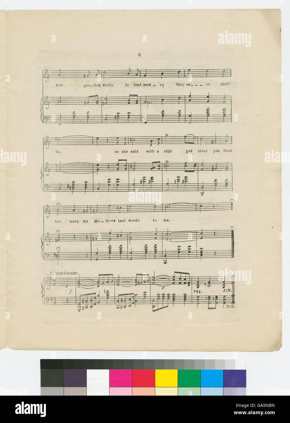 'Mother's Last Words to Me' is a sentimental song or poem reflecting on ...