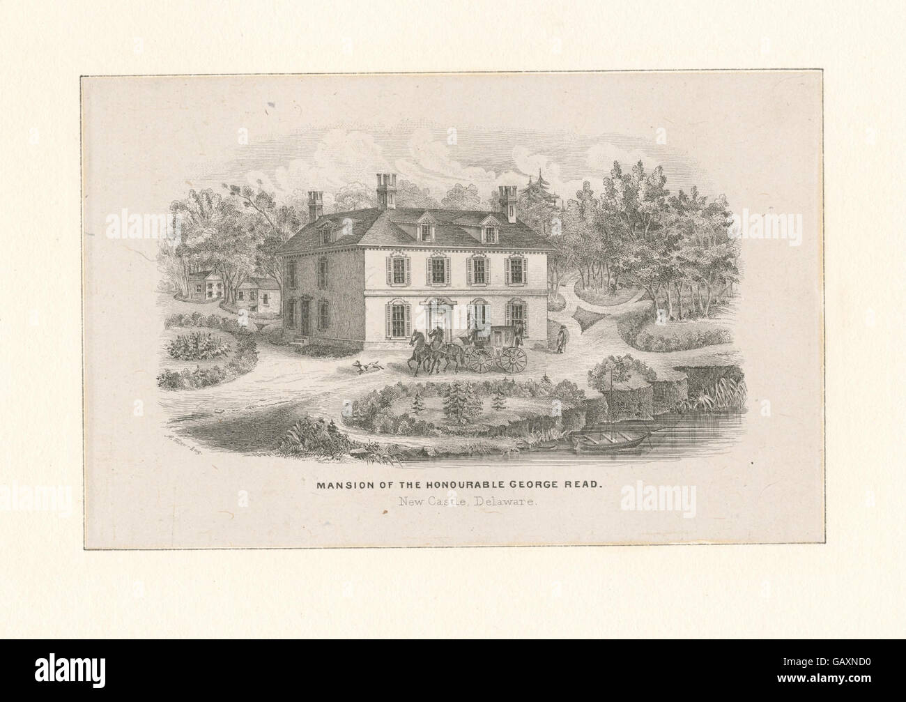 Mansion of the Honourable George Read, New Castle, Delaware ( Hades ...