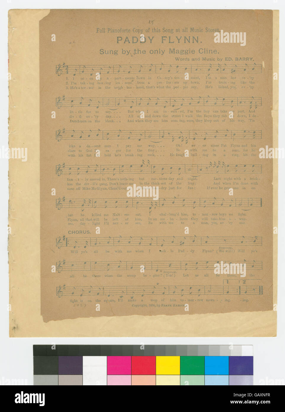 A performance of the song 'Paddy Flynn,' sung by Maggie Cline, known ...