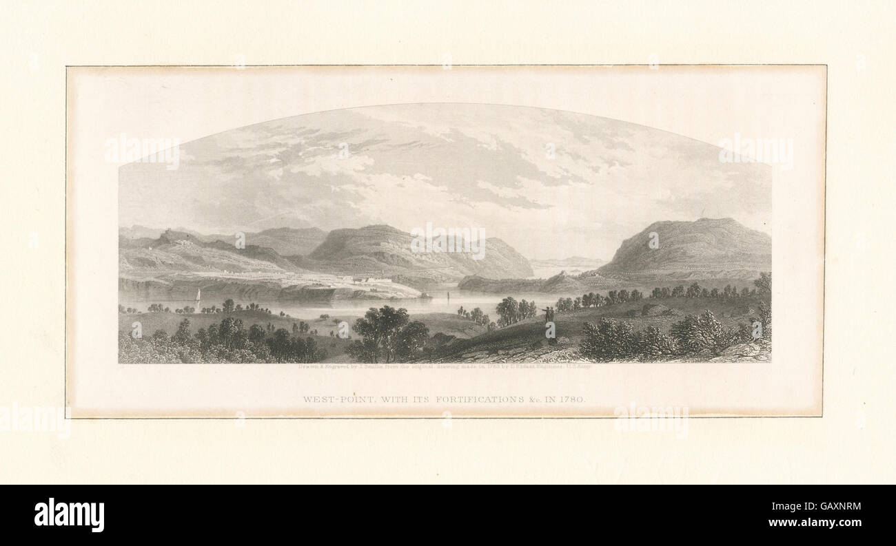 'West Point, with Its Fortifications etc. in 1780' is a historical ...