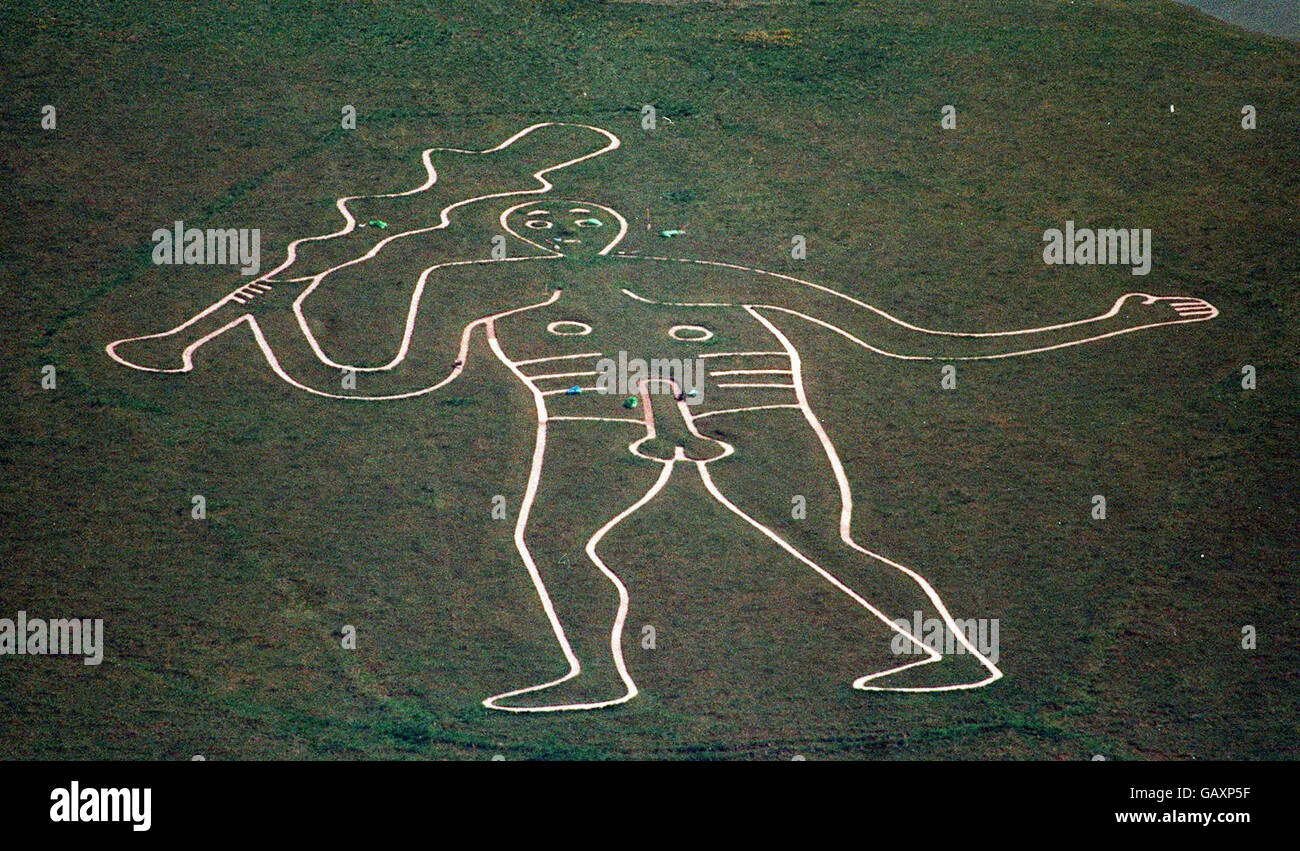 File dated 25/04/95 of an aerial view of the Cerne Abbas Giant, in ...