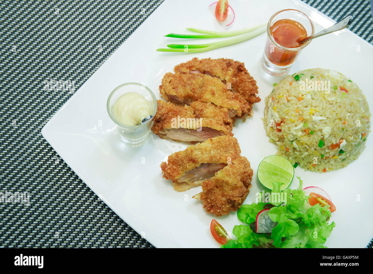 Fried chicken mix hi-res stock photography and images - Alamy