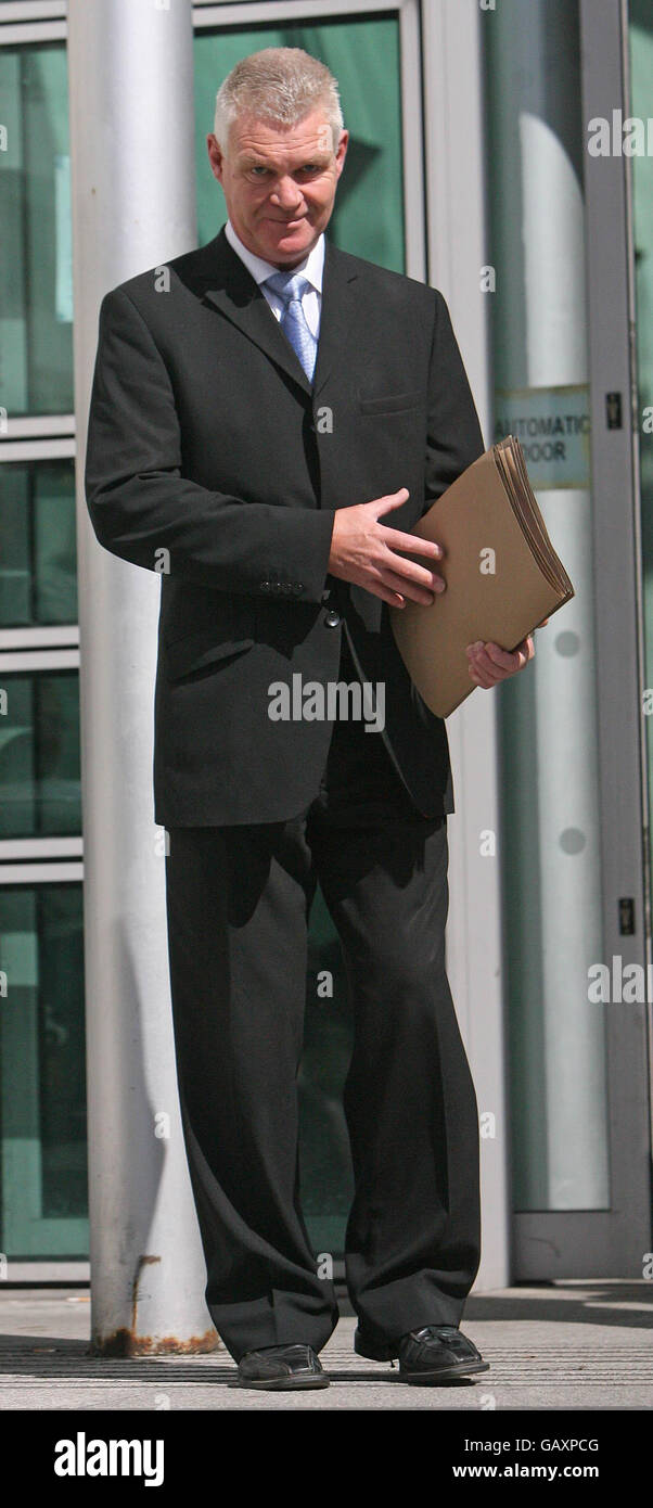 Coroner Ronan Maguire leaving Dundalk Courthouse, County Louth, after ...