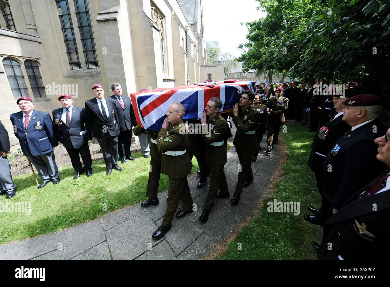 Nathan Cuthbertson funeral Stock Photo - Alamy