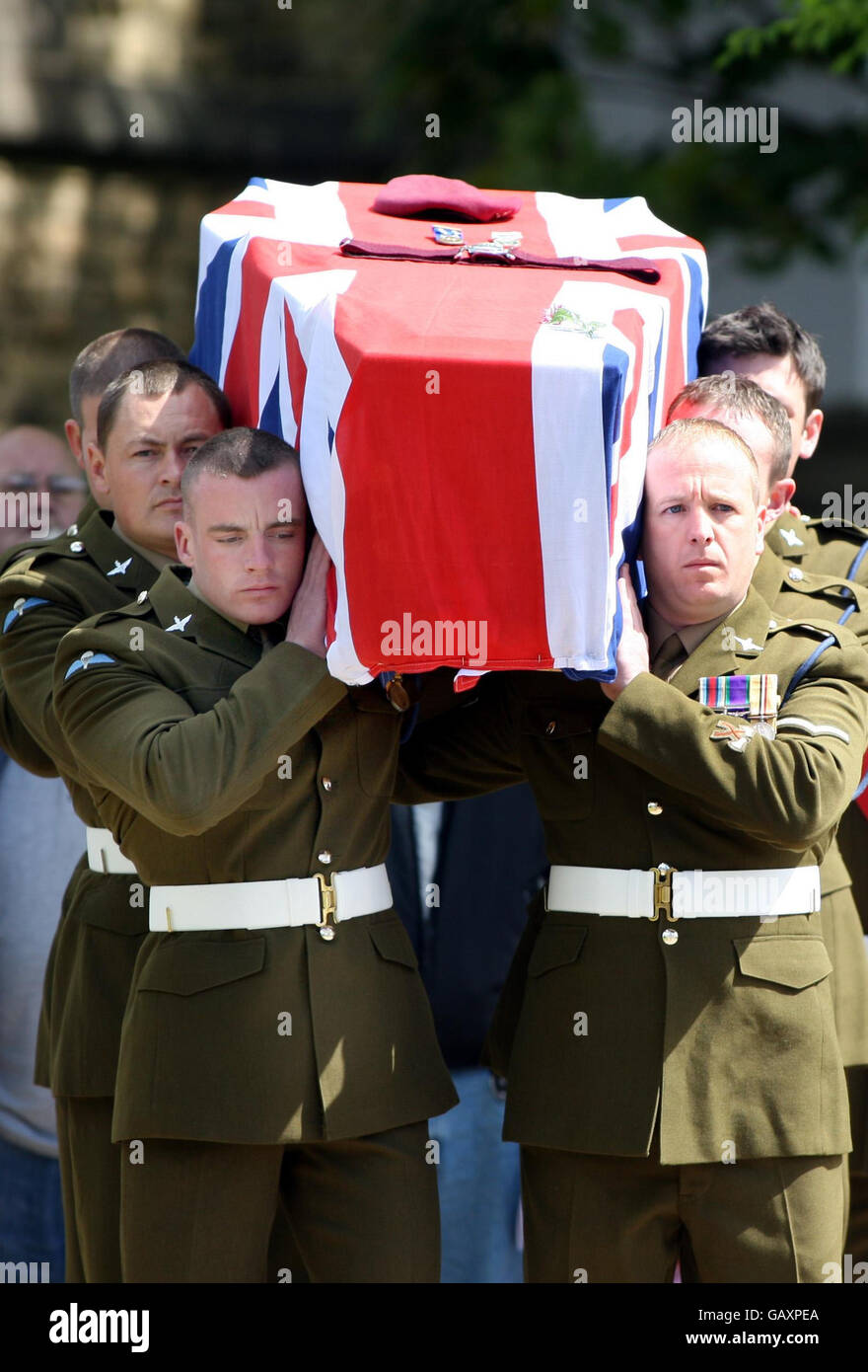 Nathan Cuthbertson funeral Stock Photo - Alamy