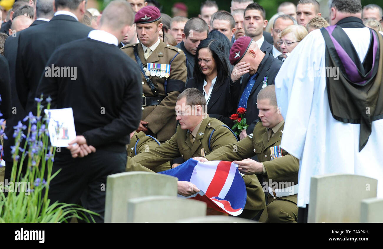 Nathan Cuthbertson funeral Stock Photo - Alamy