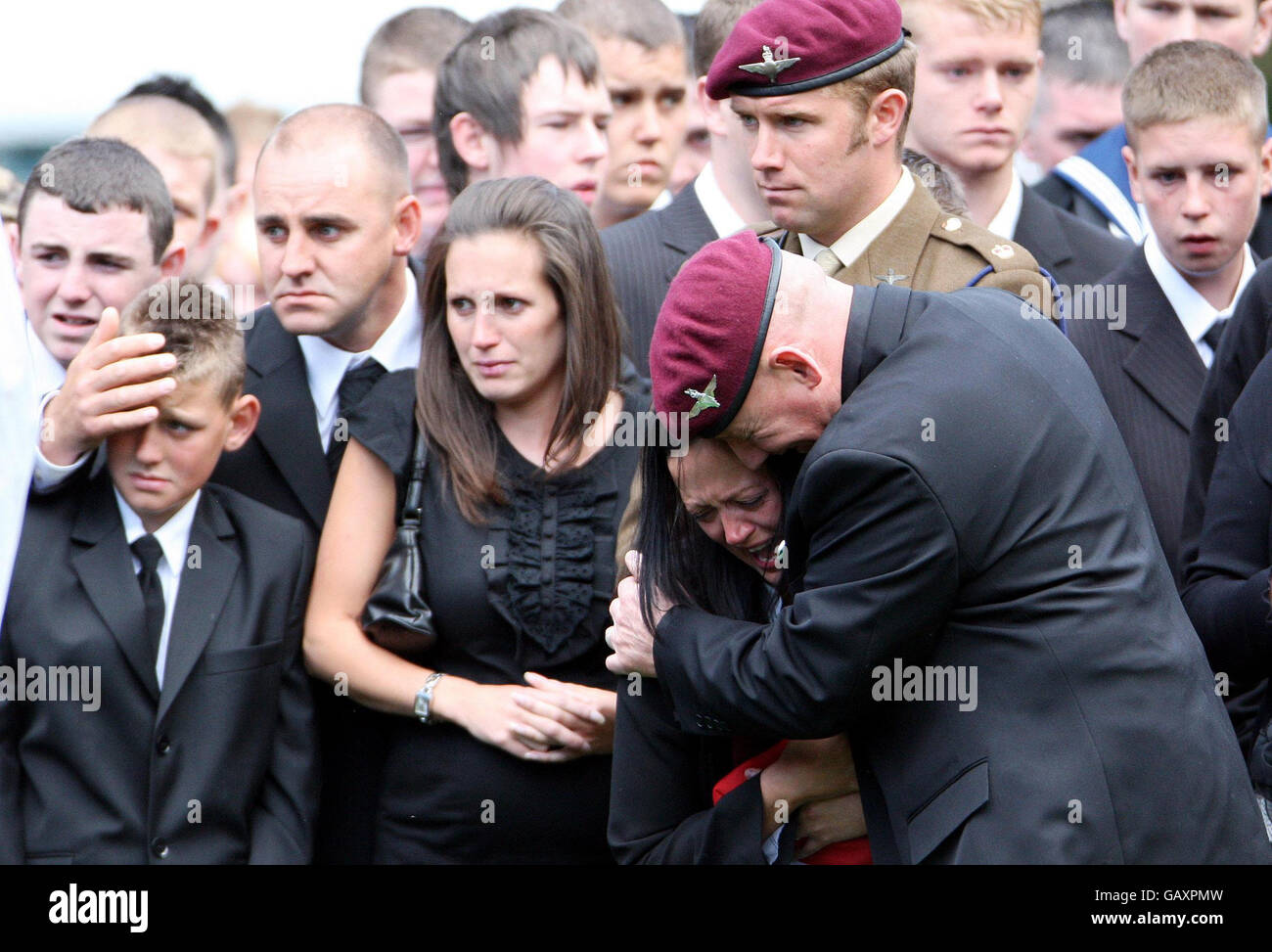 Nathan Cuthbertson funeral Stock Photo - Alamy