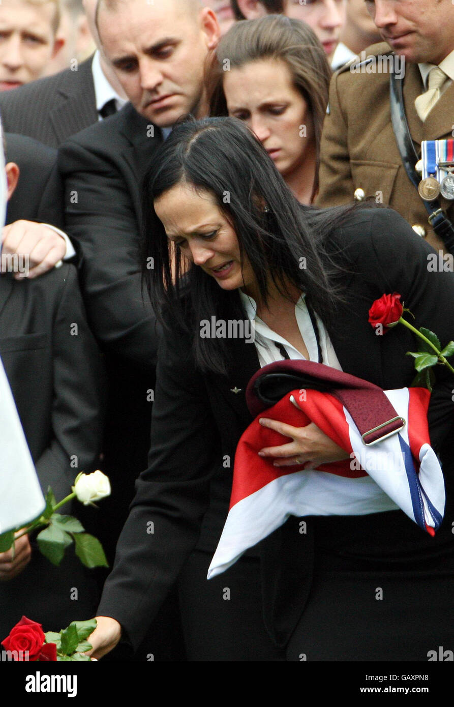 Nathan Cuthbertson funeral Stock Photo - Alamy