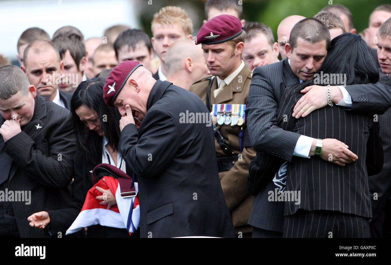 Nathan Cuthbertson funeral Stock Photo - Alamy