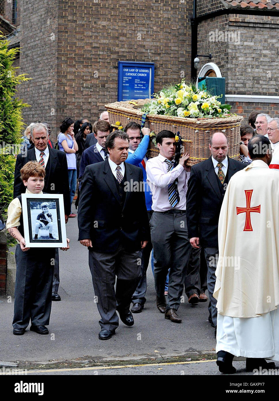 Jimmy Mizen funeral Stock Photo - Alamy