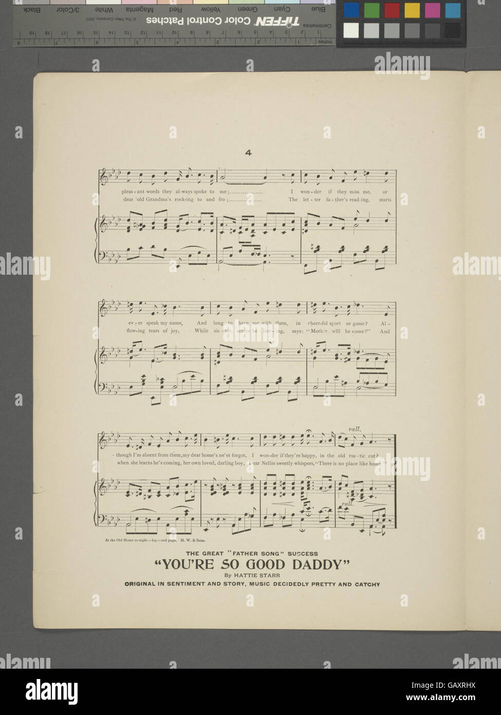 Sheet music cover from 1897 featuring a portrait photograph of the ...