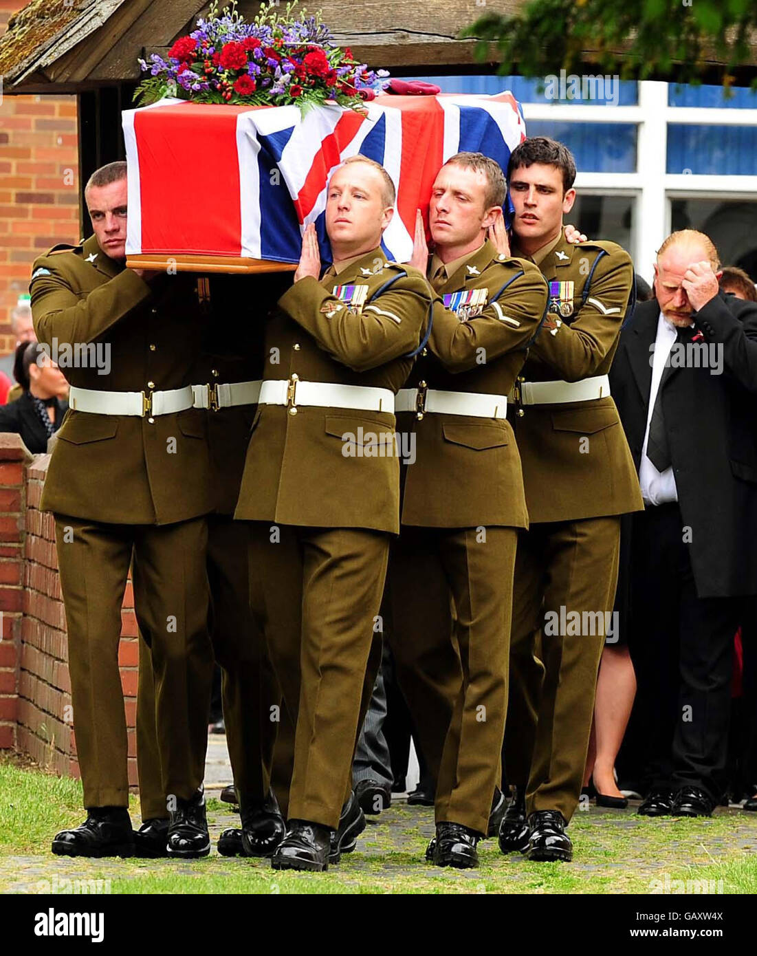 Funeral of Private Jeff Doherty Stock Photo - Alamy