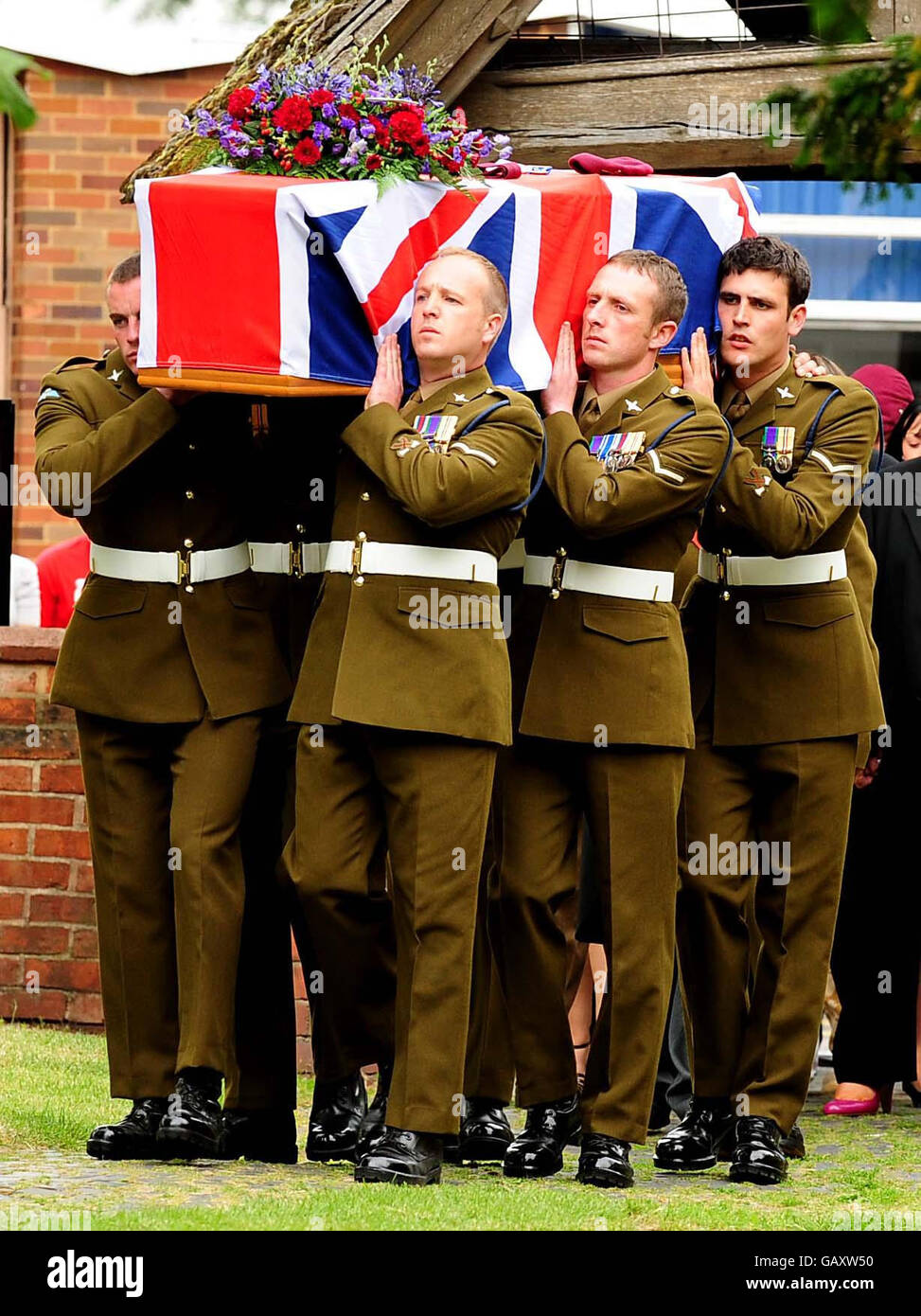 Funeral of private jeff doherty hi-res stock photography and images - Alamy