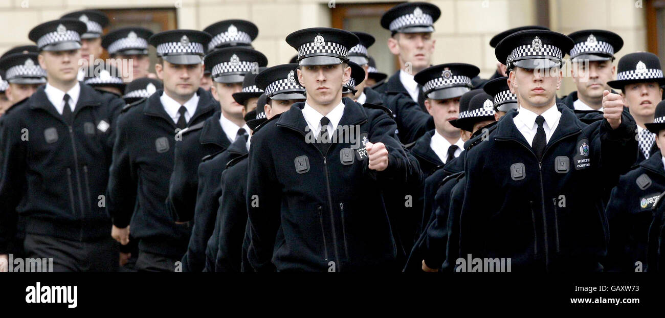 More Scottish Police recruits Stock Photo - Alamy
