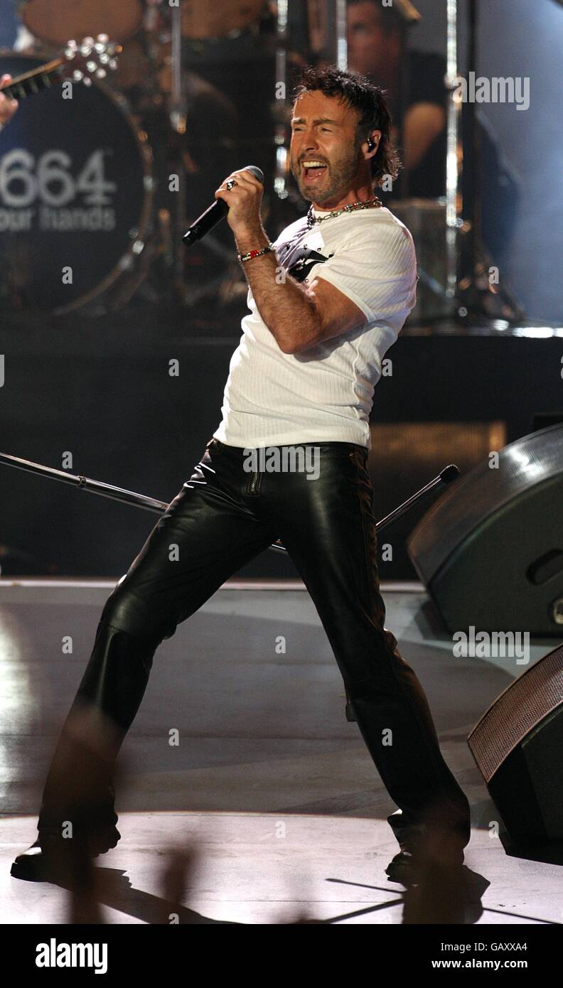 Paul Rodgers, lead singer of Queen, performs during the 46664 concert ...
