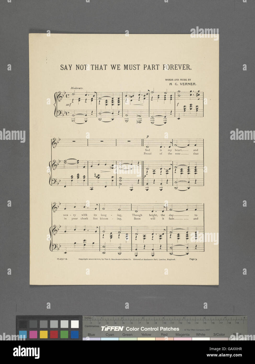 'Say Not That We Must Part Forever' evokes the sentiment of temporary ...