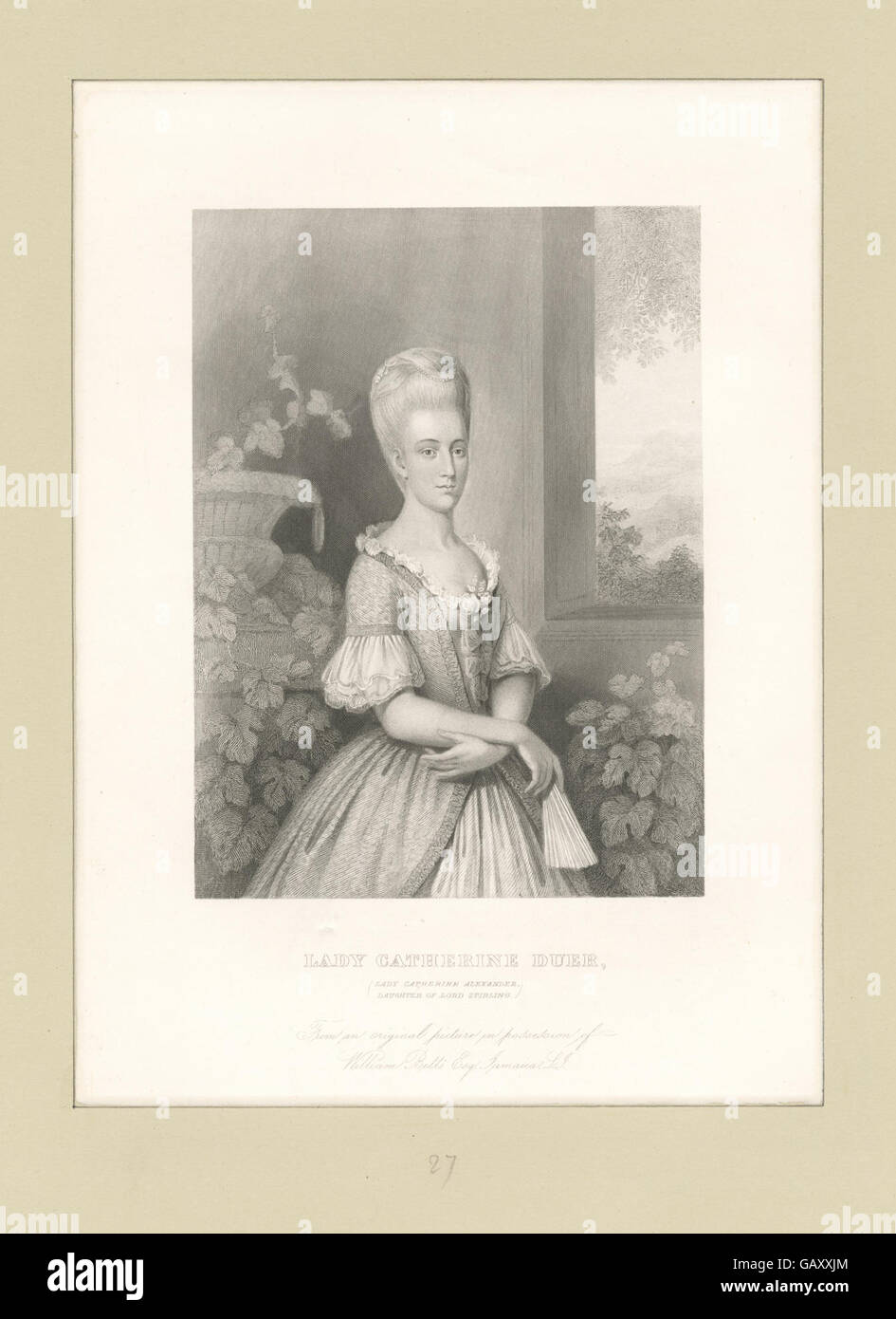 Lady Catherine Duer, daughter of Lord Stirling, was a notable figure in ...