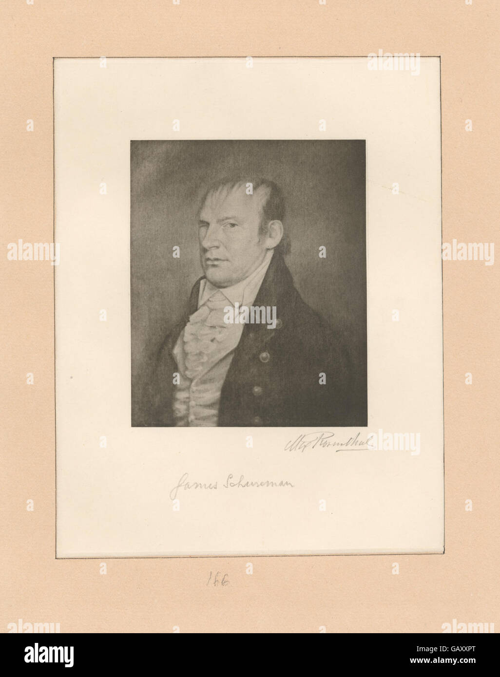 A portrait of James Schureman, capturing his features and character ...